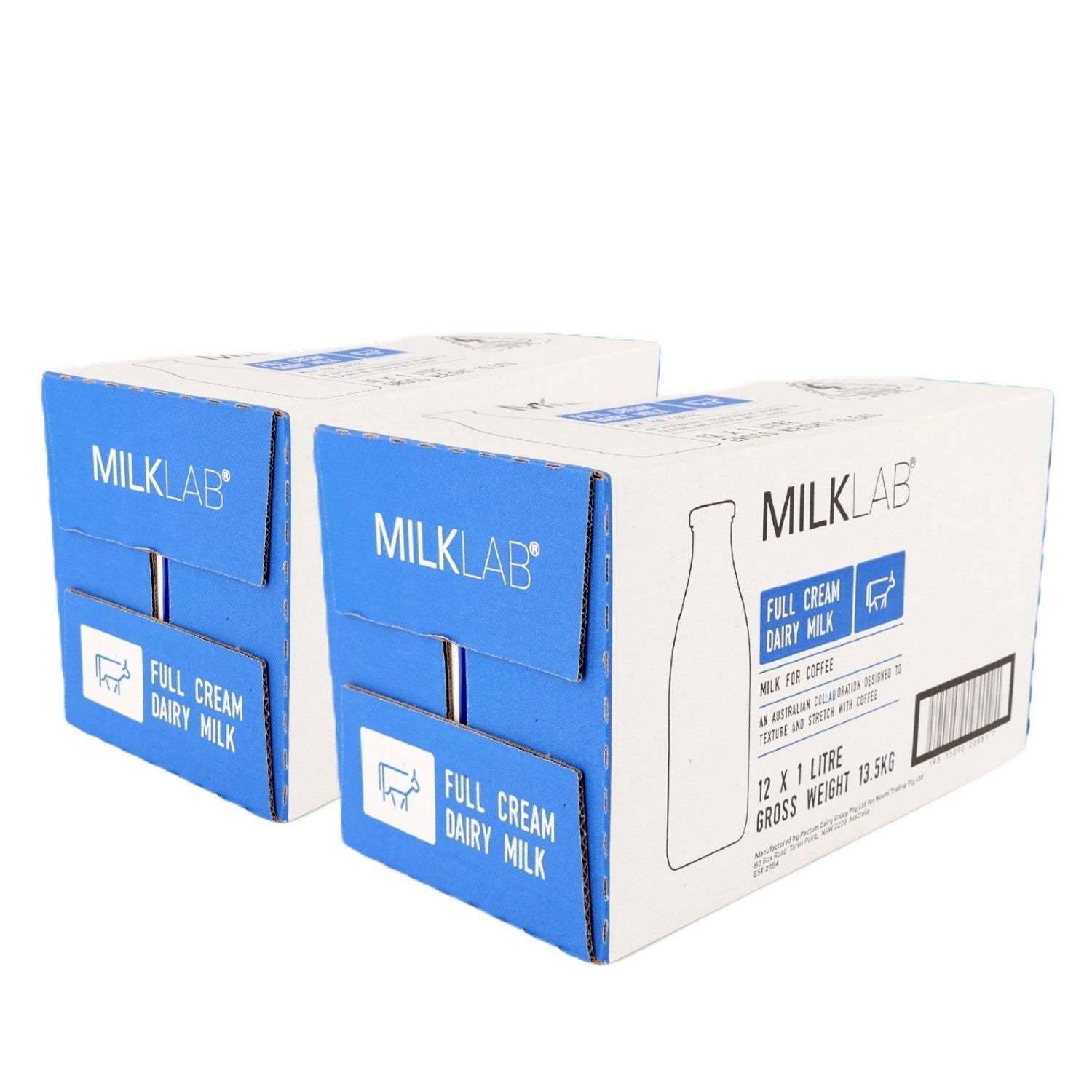 MILKLAB Dairy Milk 2 Boxes | 12 x 1L – Bulk Eats Warehouse